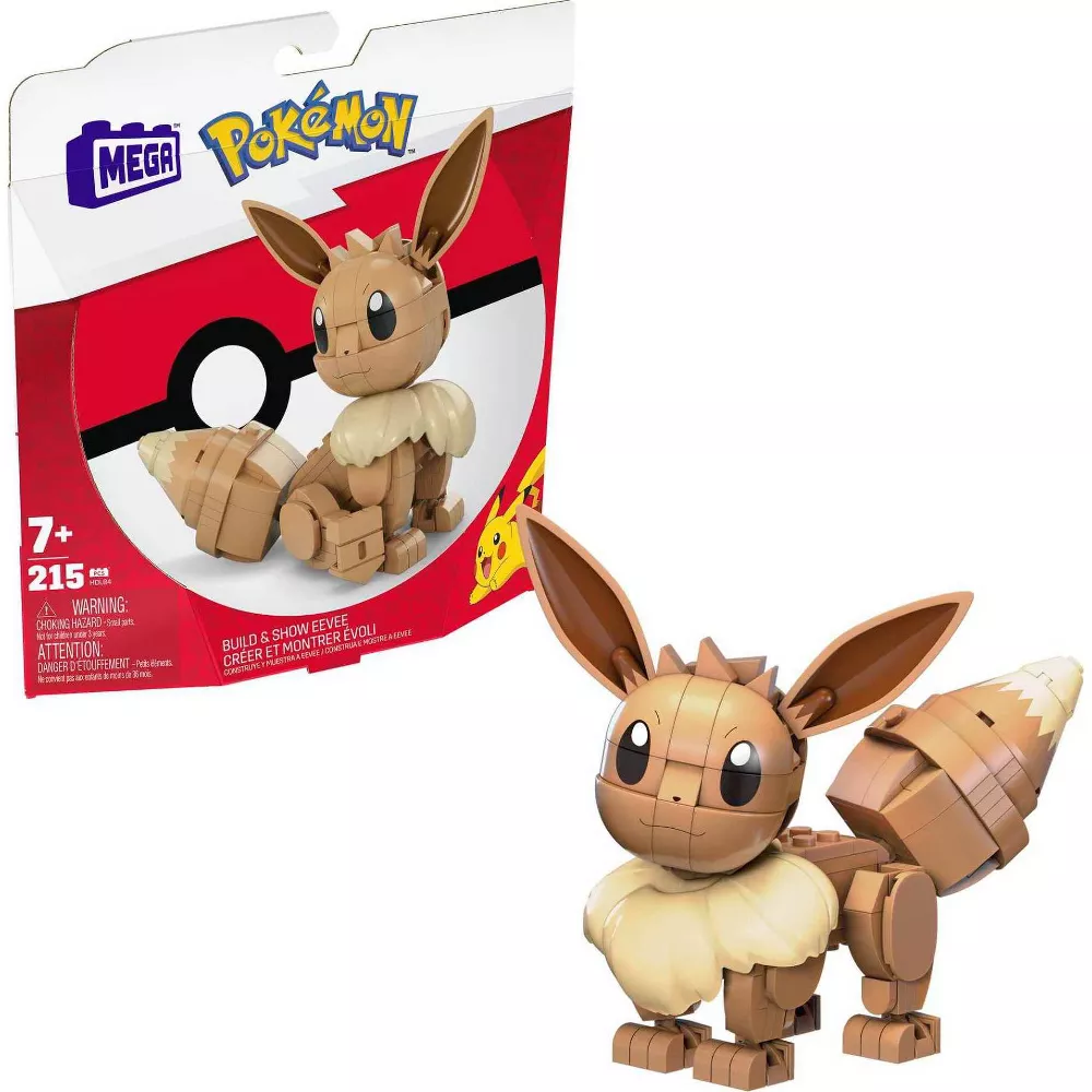 Mega Pokémon Eevee Building Set - 215pcs – Geeky Villain Tabletop ...