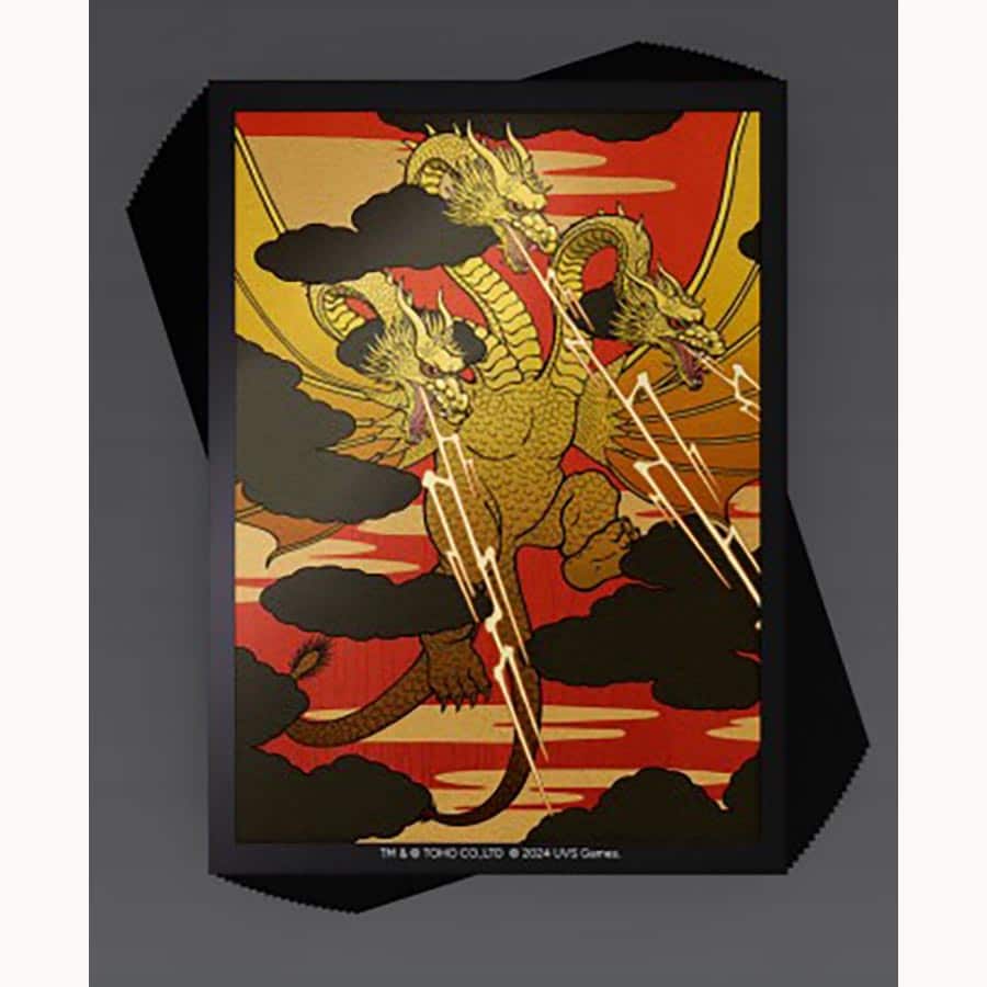 Godzilla Sleeves - King Ghidorah (100) – Geeky Villain Tabletop Gaming ...