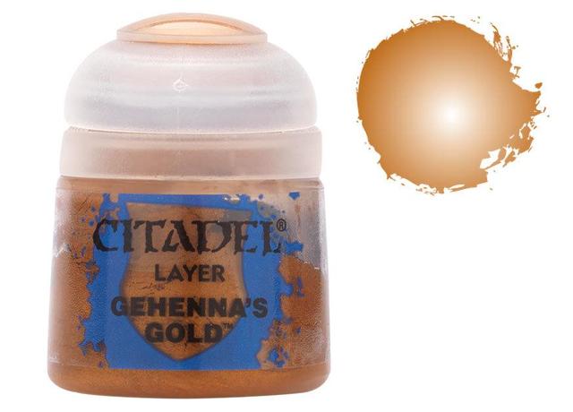 Citadel Layer Paint - Gehenna's Gold (12ml) – Geeky Villain Tabletop ...