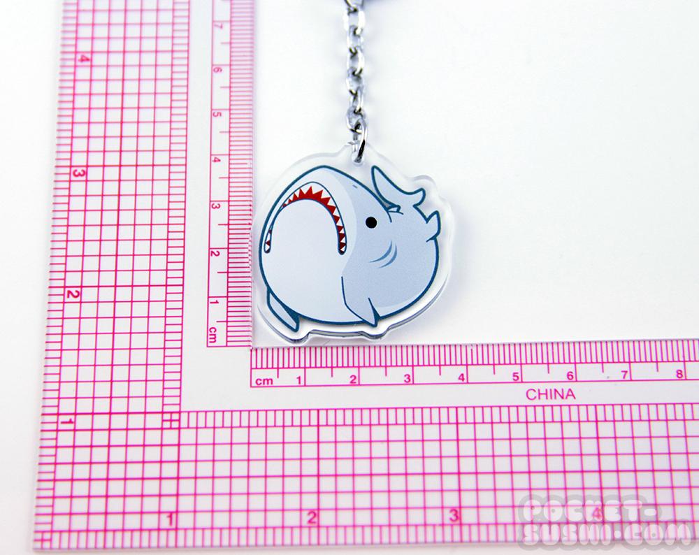 Pocket Sushi: Acrylic Keychain - Derpy Great White Shark | Geeky ...